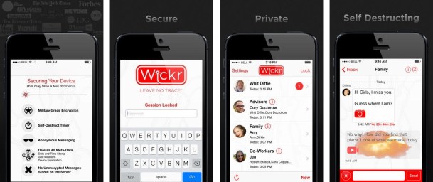 Wickr: aplikasi messaging yang dapat menghapus sendiri, untuk mengirim ...